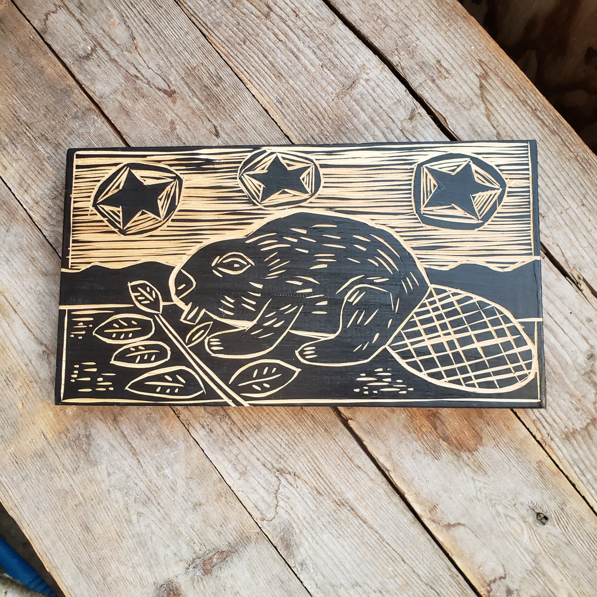 Wood Block Carving - Beaver – The Potter's Studio & Gallery