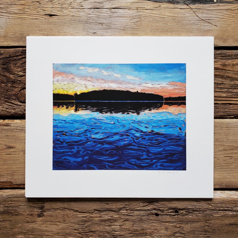 Print - Delano Island and Sunset by Jane Gray – The Potter's Studio ...