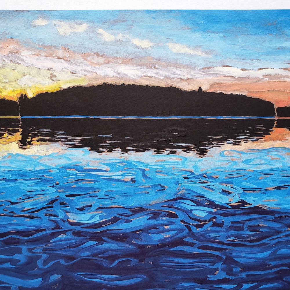 Print - Delano Island and Sunset by Jane Gray – The Potter's Studio ...